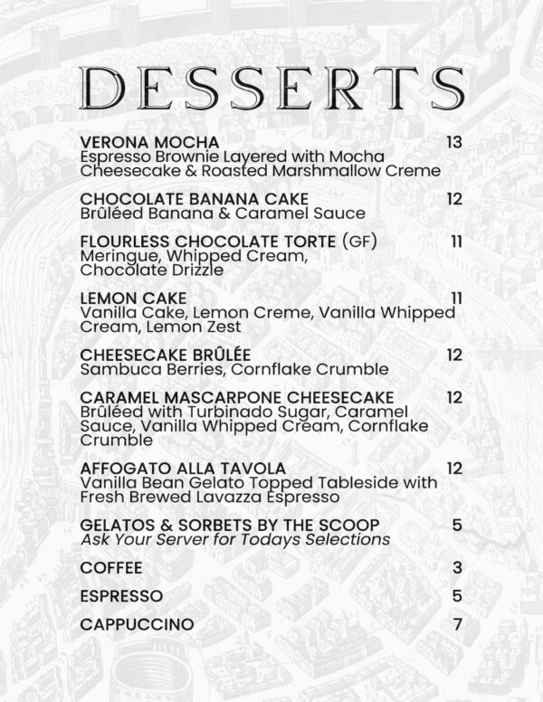 Our Menu – Verona Inspired Italian